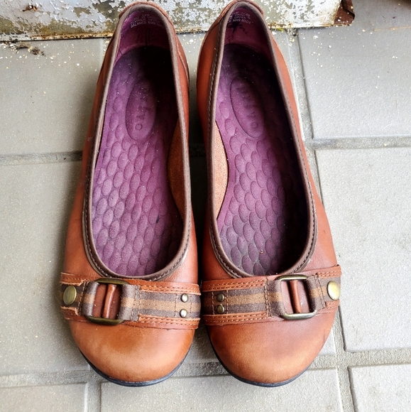 Clarks | Shoes | Vintage Privo By Clarks Leather Ballerina Flats 65 ...
